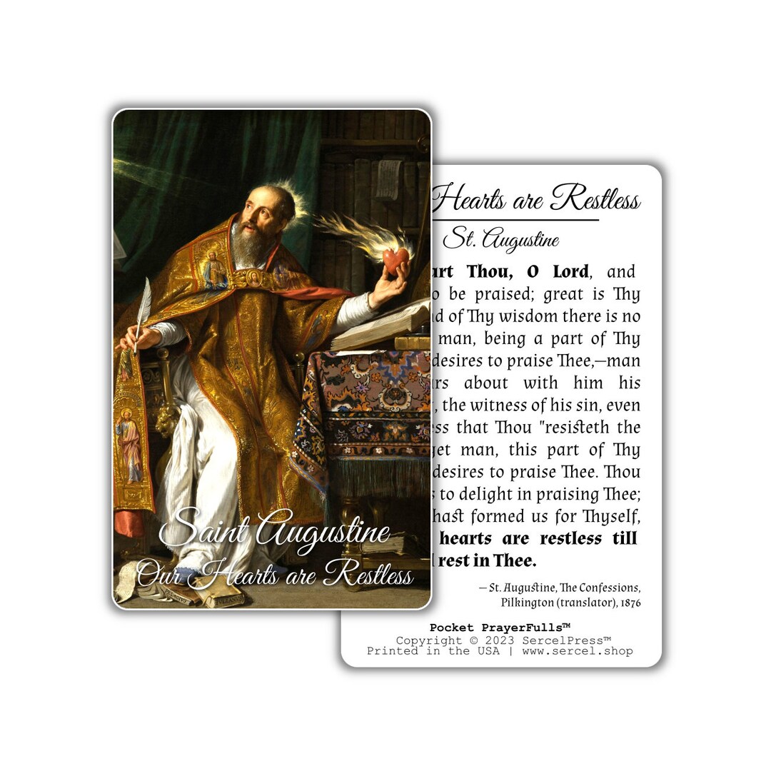 St. Augustine, Our Hearts Are Restless: Pocket Prayerfulls™ | Durable ...