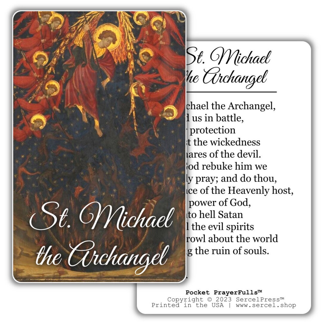 St. Michael the Archangel: Pocket Prayerfulls™ Durable - Etsy