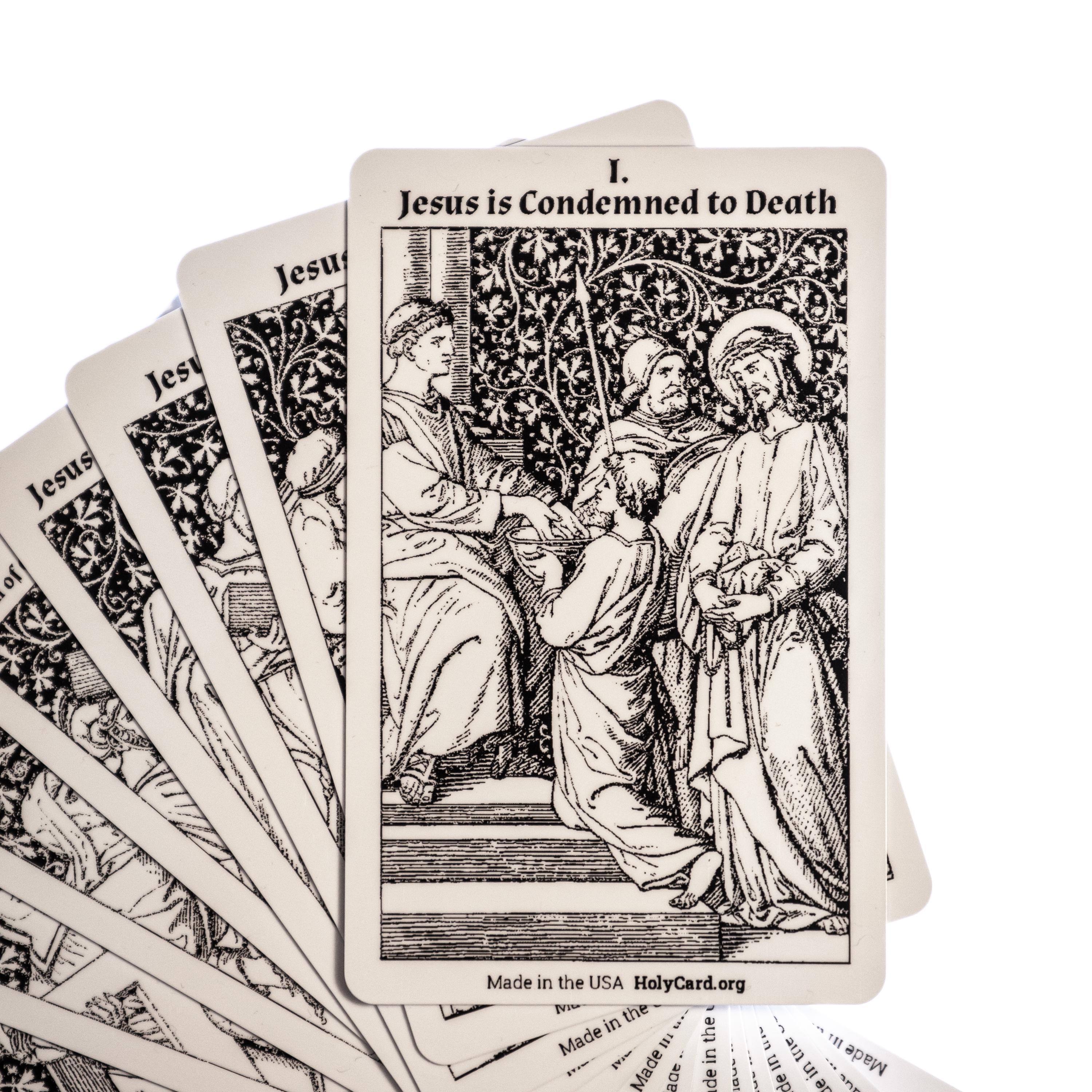Mini Stations of the Cross, Metallic Silver Edition — 15 Cards for ...