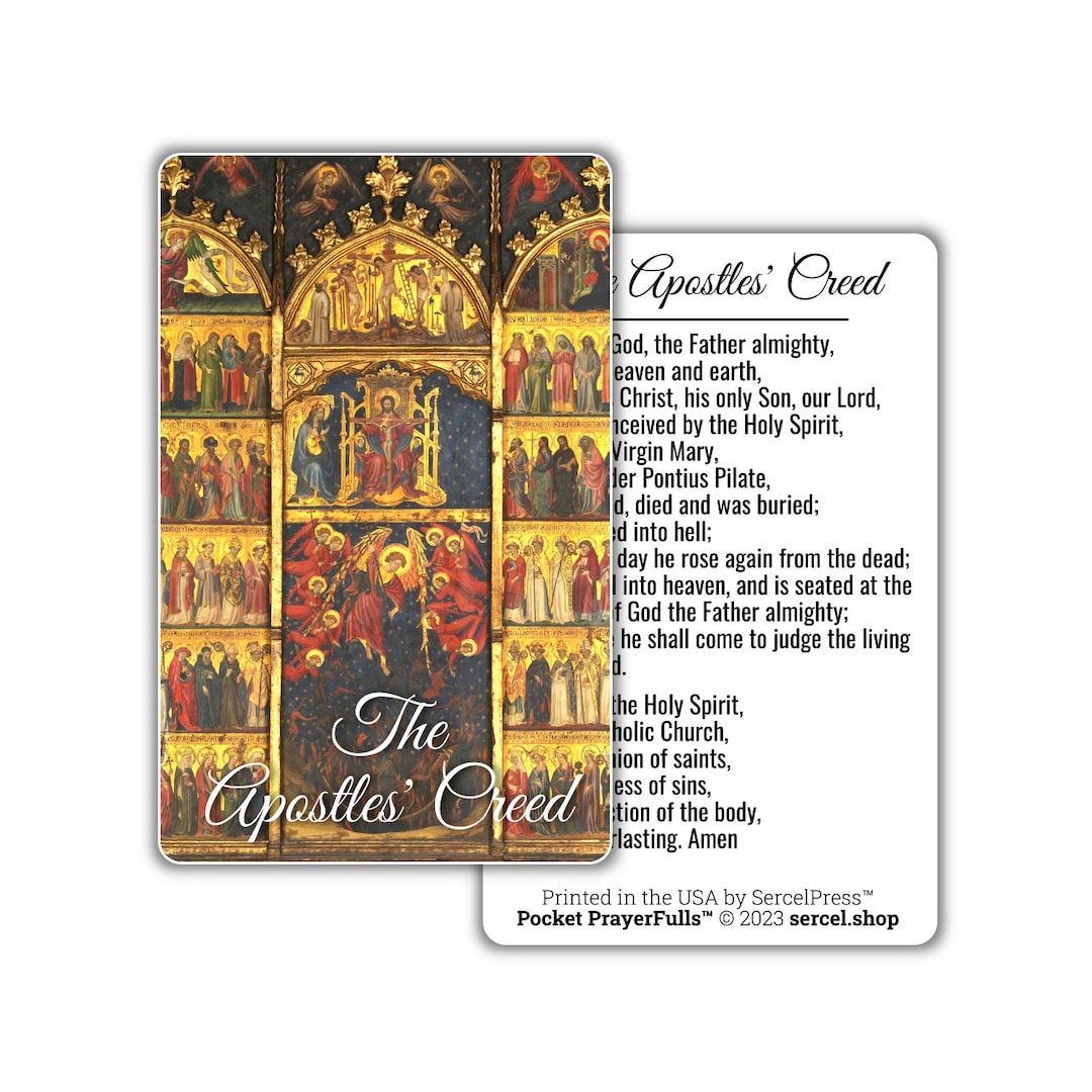The Apostles' Creed: Pocket Prayerfulls™ | Durable Wallet Prayer Cards ...