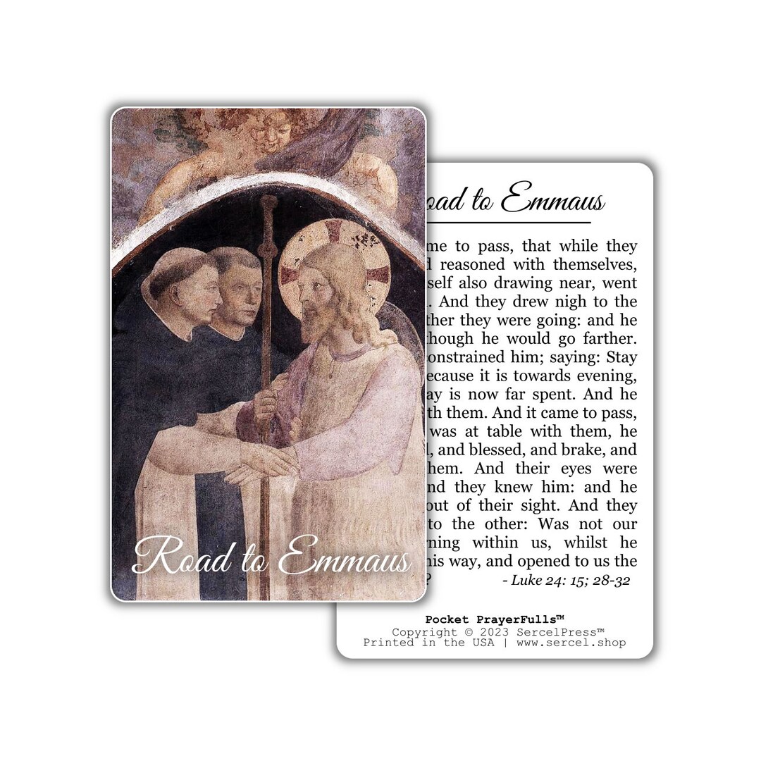 Road to Emmaus: Pocket Prayerfulls™ | Durable Wallet Prayer Cards - Etsy