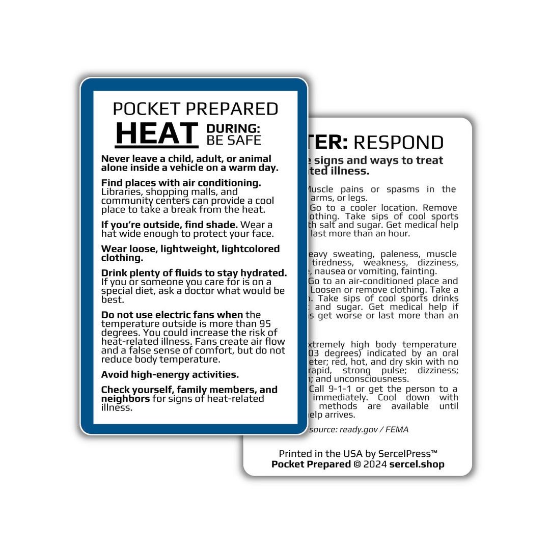 How to Survive Extreme Heat | Pocket Prepared | Durable Wallet ...