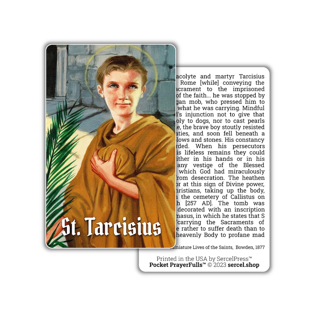 Saint Tarcisius: Pocket Prayerfulls™ | Durable Wallet Holy Cards ...