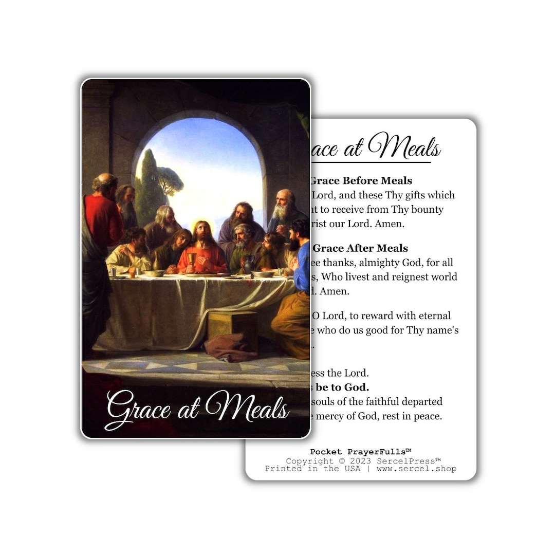 Grace at Meals: Pocket Prayerfulls™ | Durable Wallet Prayer Cards ...