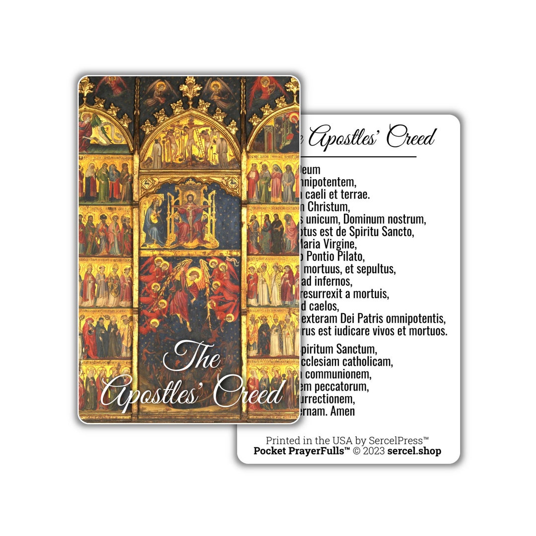 The Apostles' Creed in Latin / Credo in Deum: Pocket Prayerfulls ...
