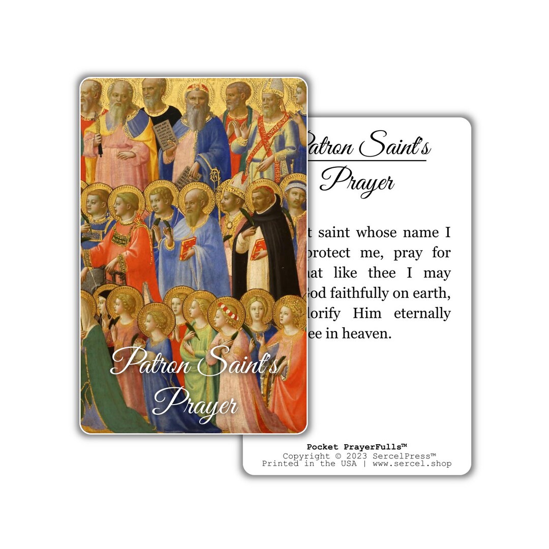 Patron Saint's Prayer: Pocket Prayerfulls™ | Durable Wallet Prayer ...