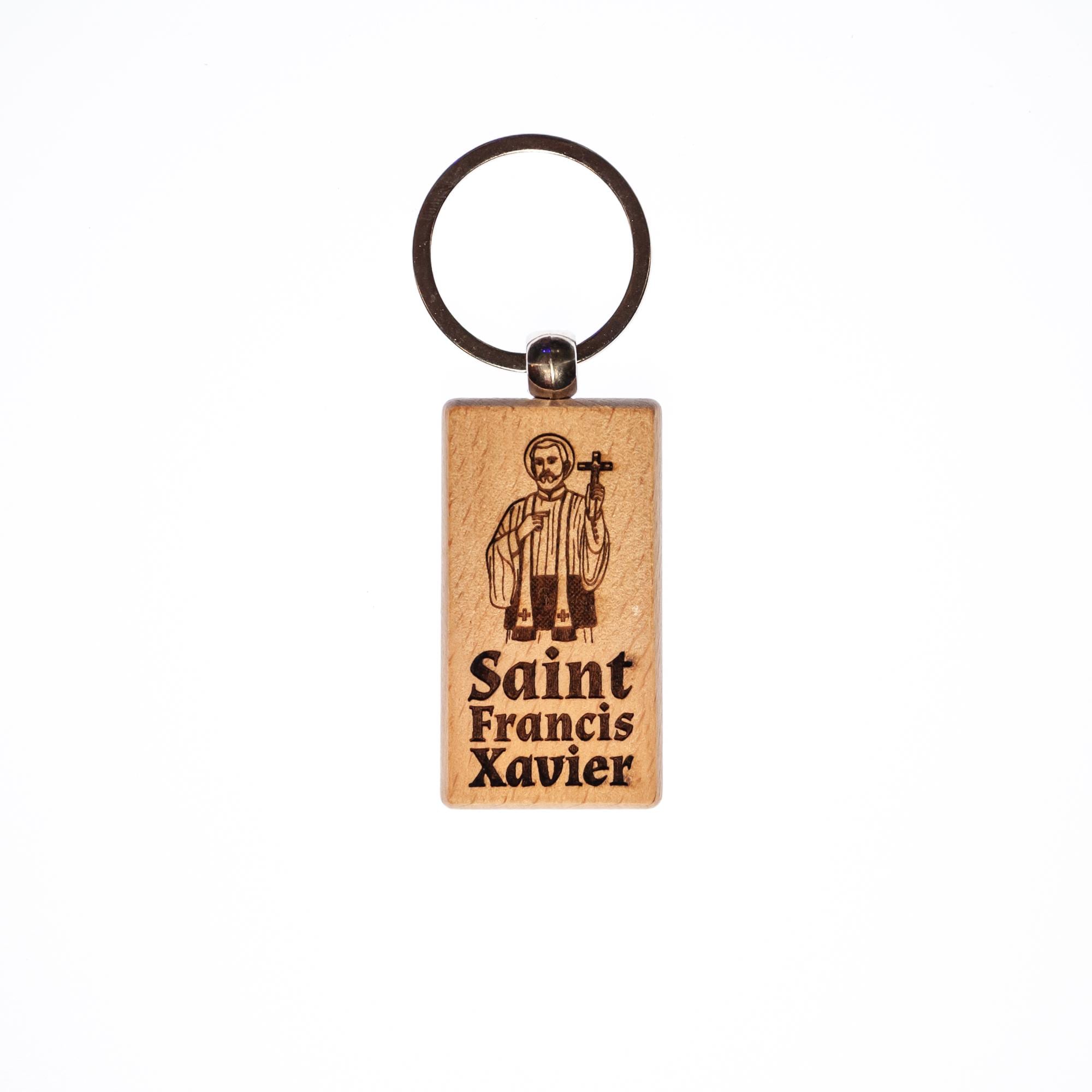 Saint Francis Xavier, Solid Wood Keychain, Engraved in the USA ...
