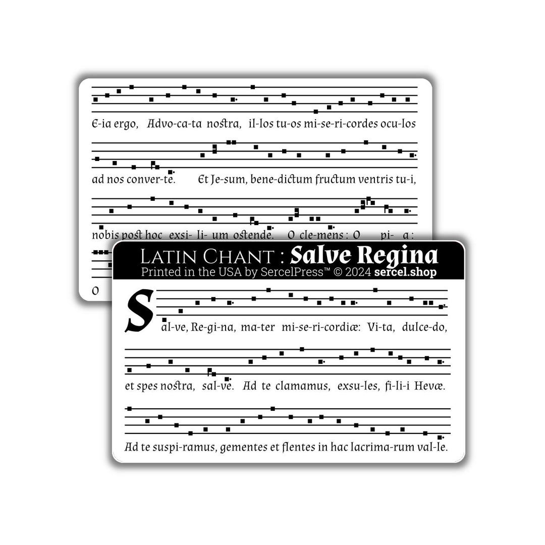 Salve Regina, Latin Chant | Pocket Prayerfulls™ | Uncompromising Holy ...