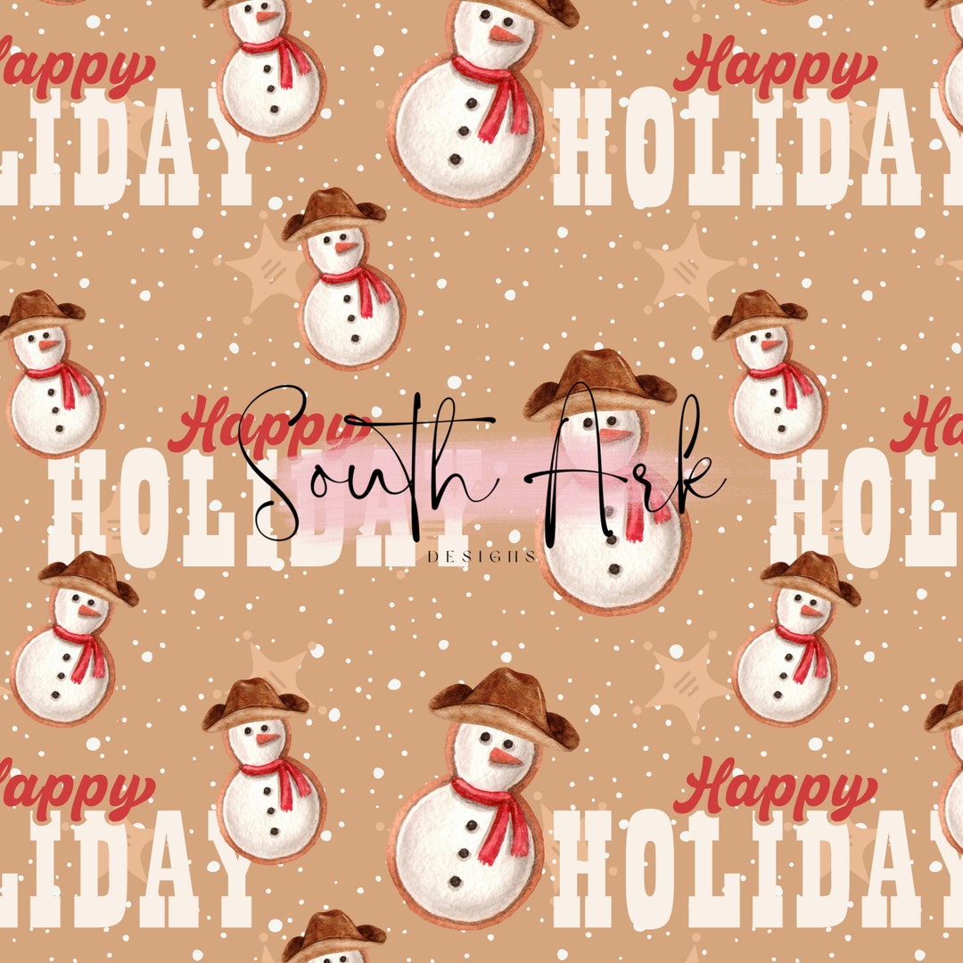 Western Holiday Seamless File digital Download - Etsy