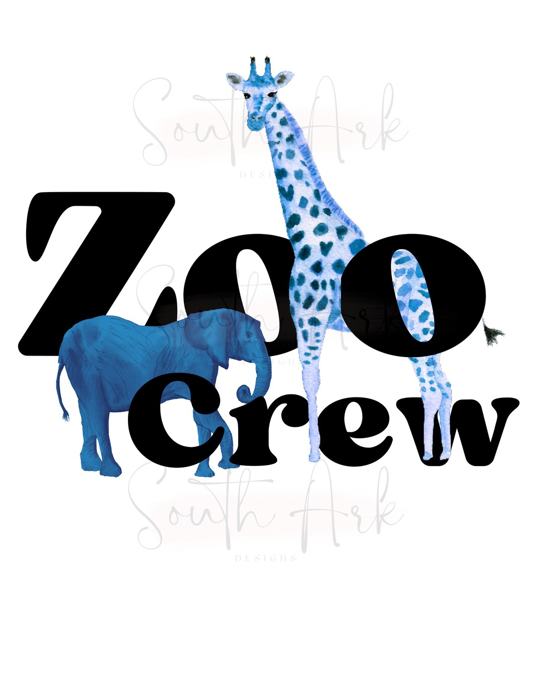 Zoo Crew BLUE, PNG File digital Download - Etsy