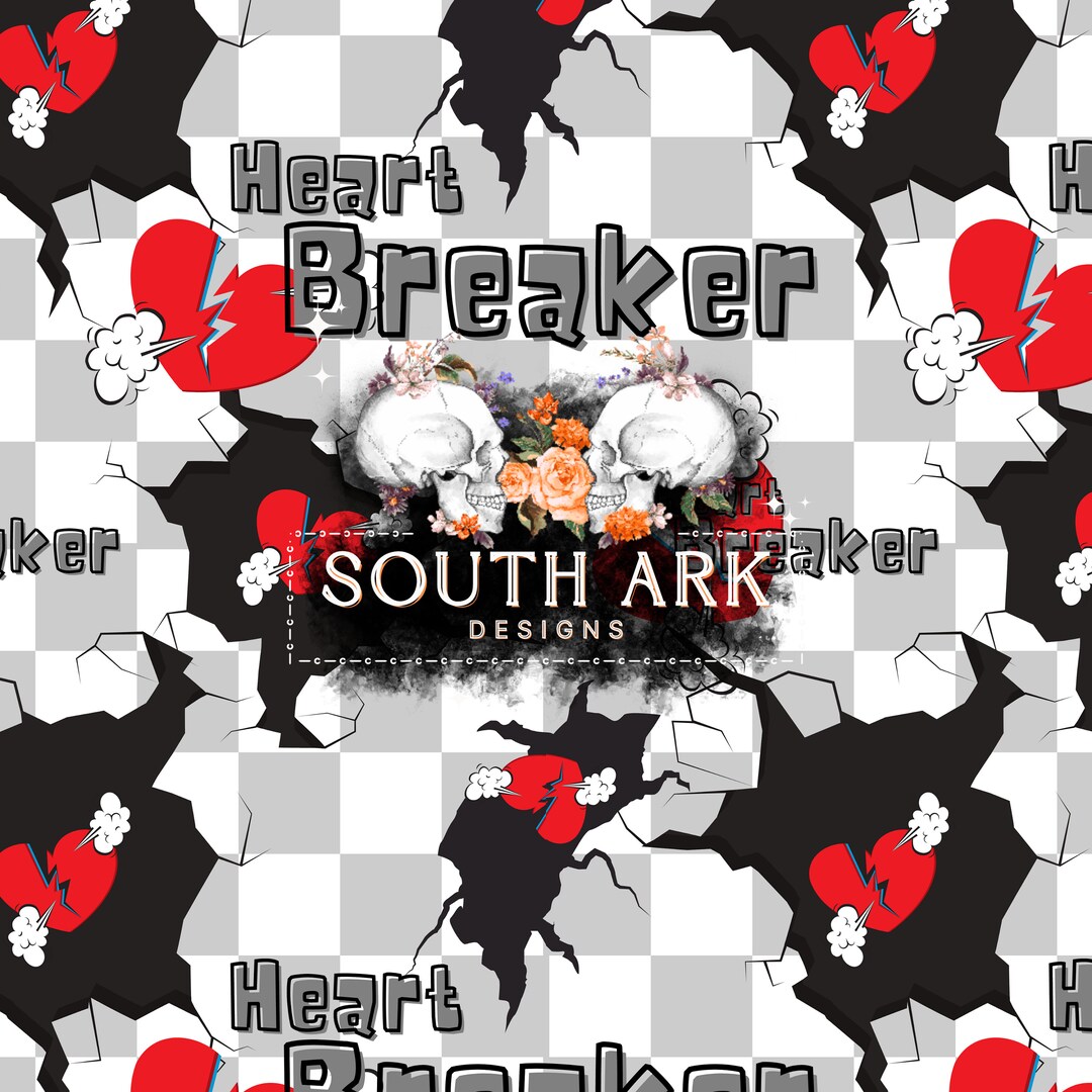 Heart Breaker Seamless File digital Download - Etsy