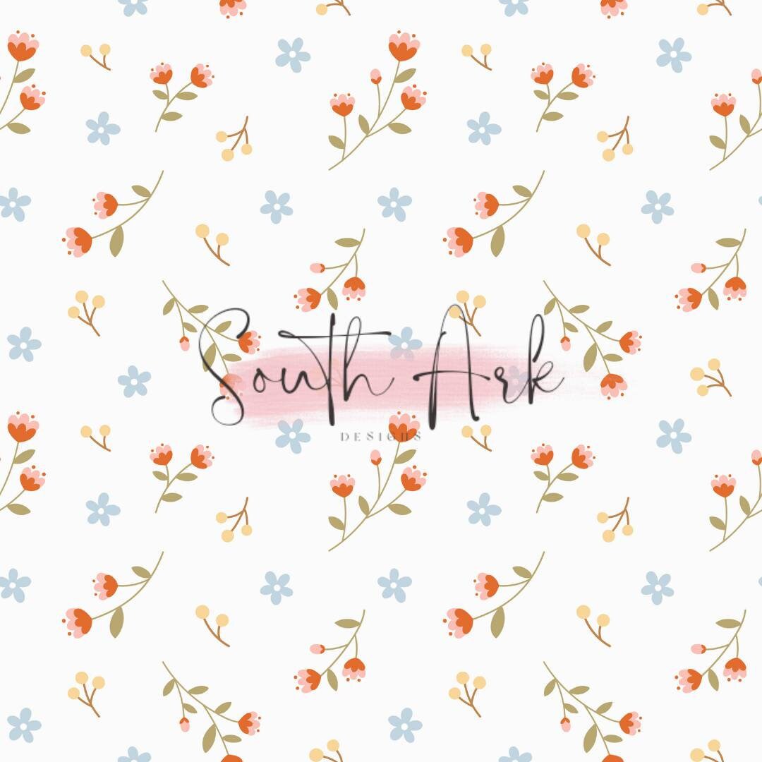 Dainty Floral Simple Spring Seamless File digital Download - Etsy