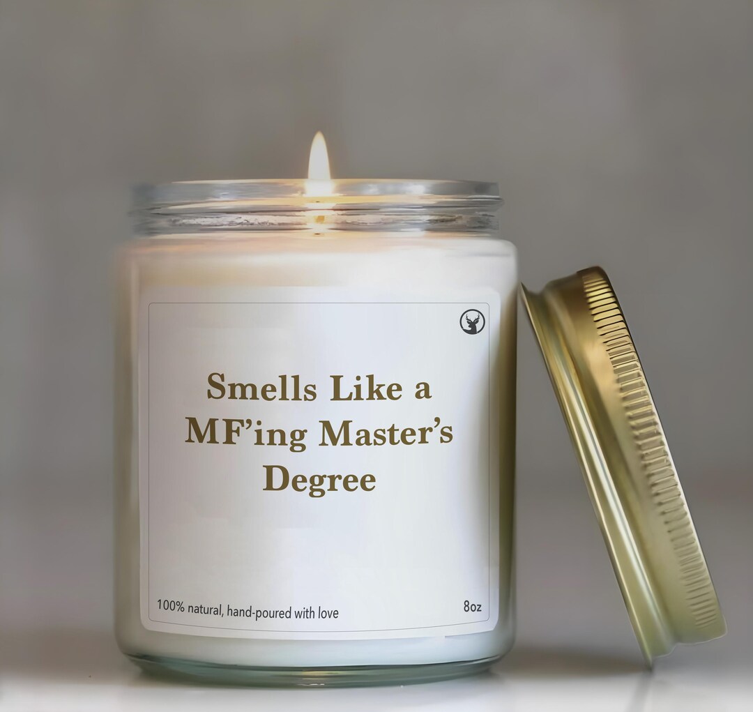 Graduation Gift Smarty Pants With A Master's Degree Custom Candle Funny ...