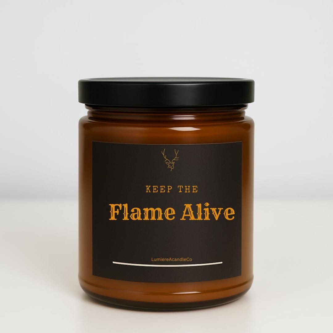 Keep the Flame Alive Candle – Long Distance Gift, Romantic Scented Soy ...