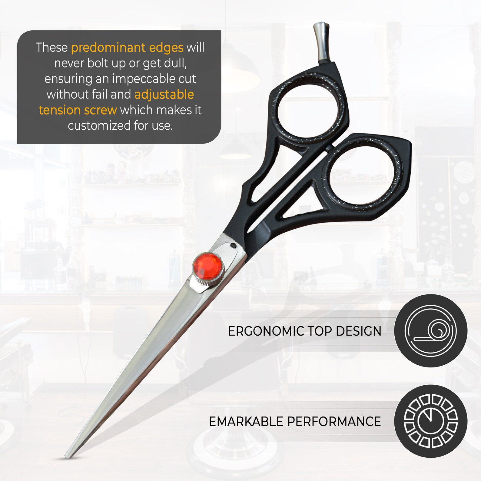 Professional Stainless Steel Barber Scissors/ Shears for Hair/ Home Use ...