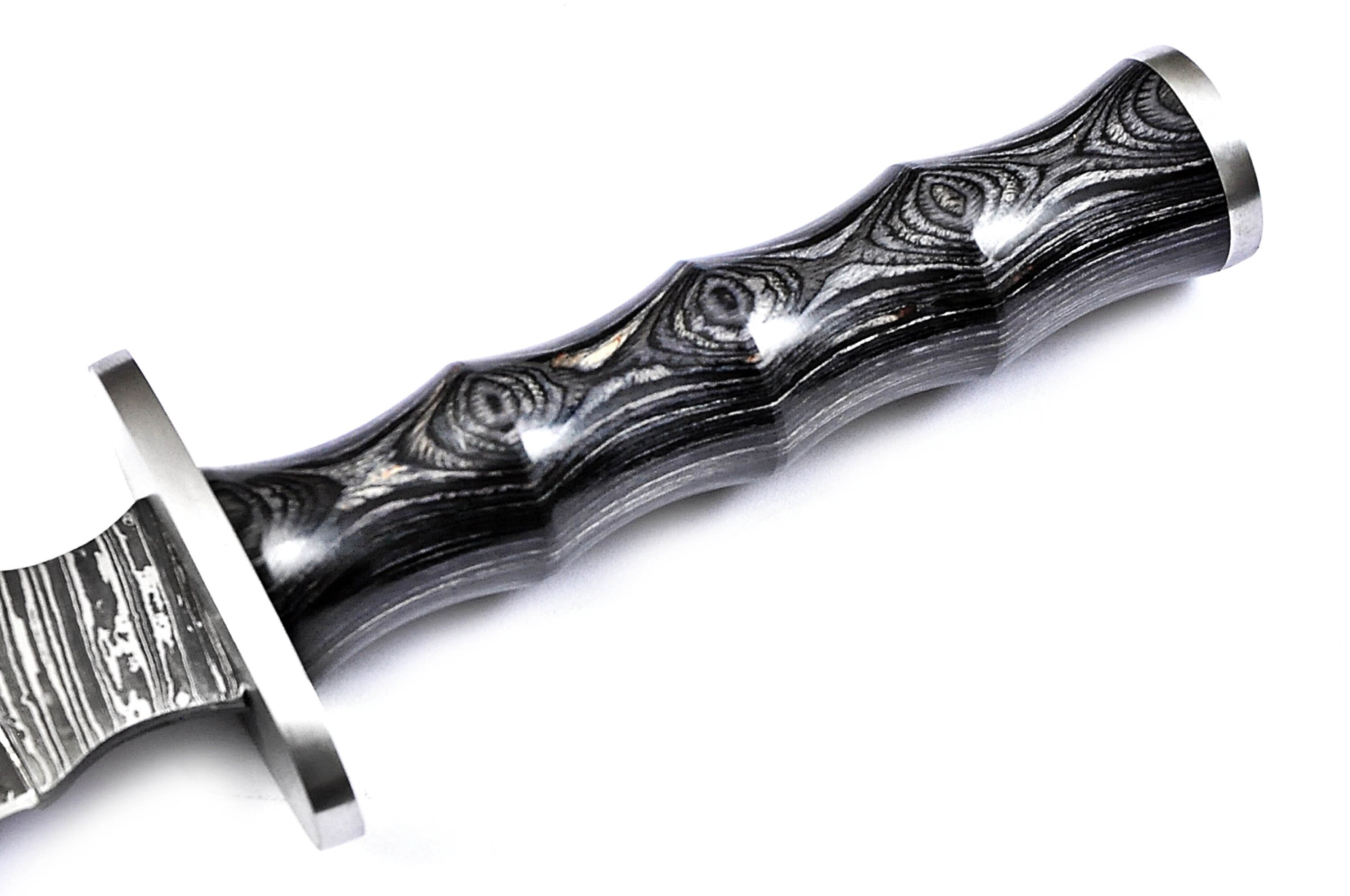 Cult Dagger Black Wood Handmade Forged Damascus Steel Fixed - Etsy