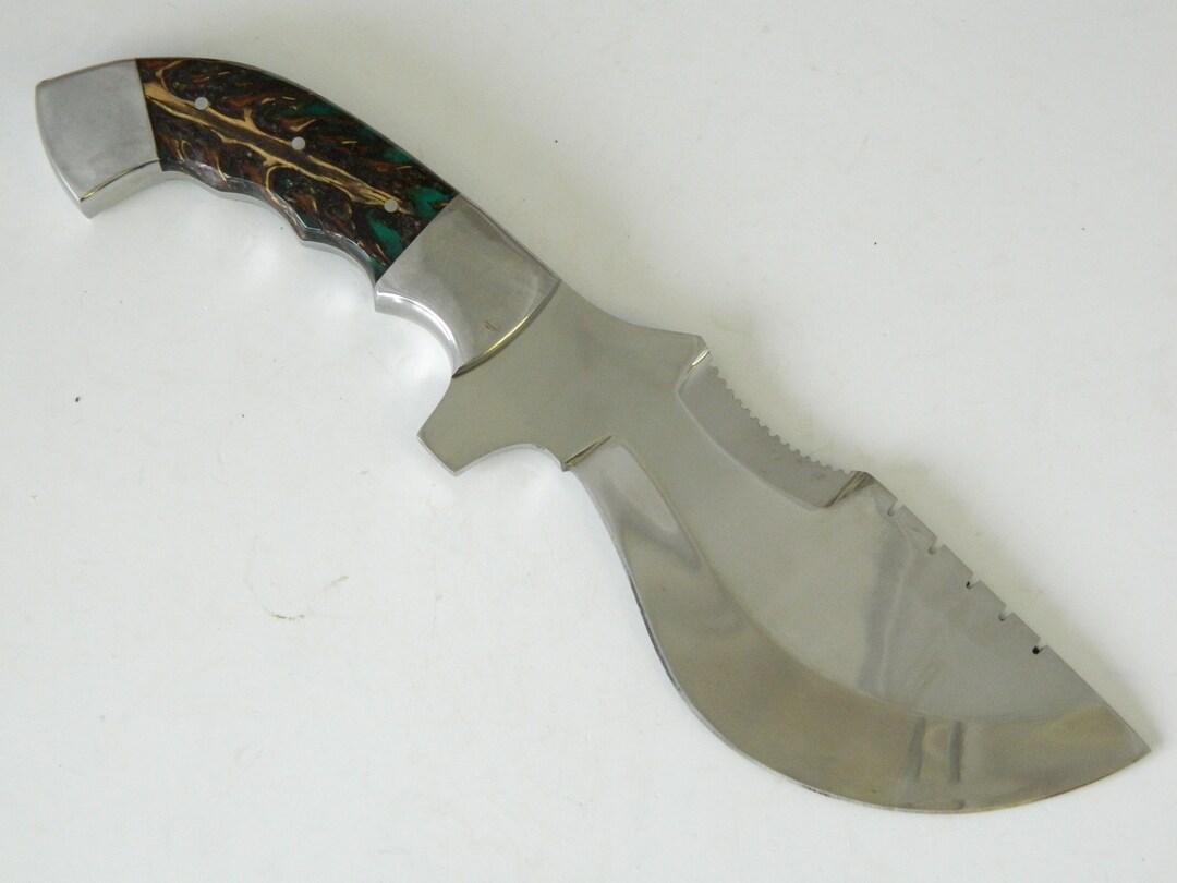 10 Handmade Stainless Steel Big Belly Skinner Knife W Leather Sheath ...