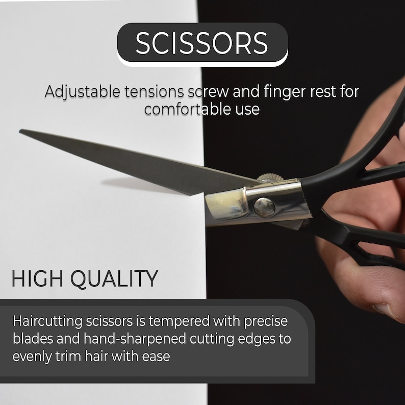 Professional Stainless Steel Barber Scissors/ Shears for Hair/ Home Use ...