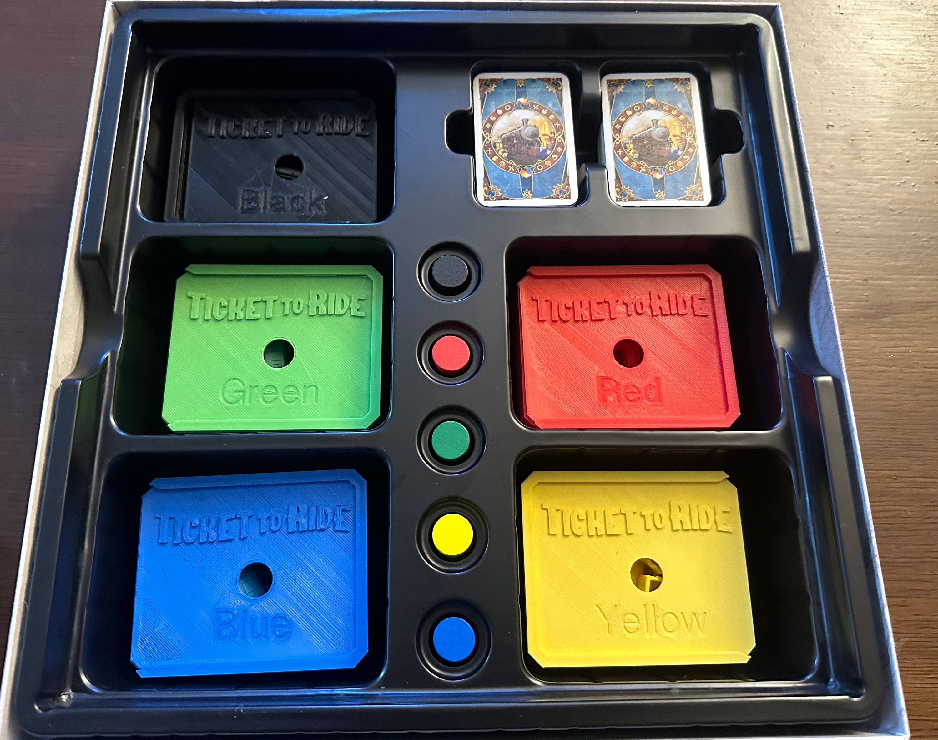 Ticket to Ride Train Boxes Fits in Original Game Box SEE DESCRIPTION - Etsy