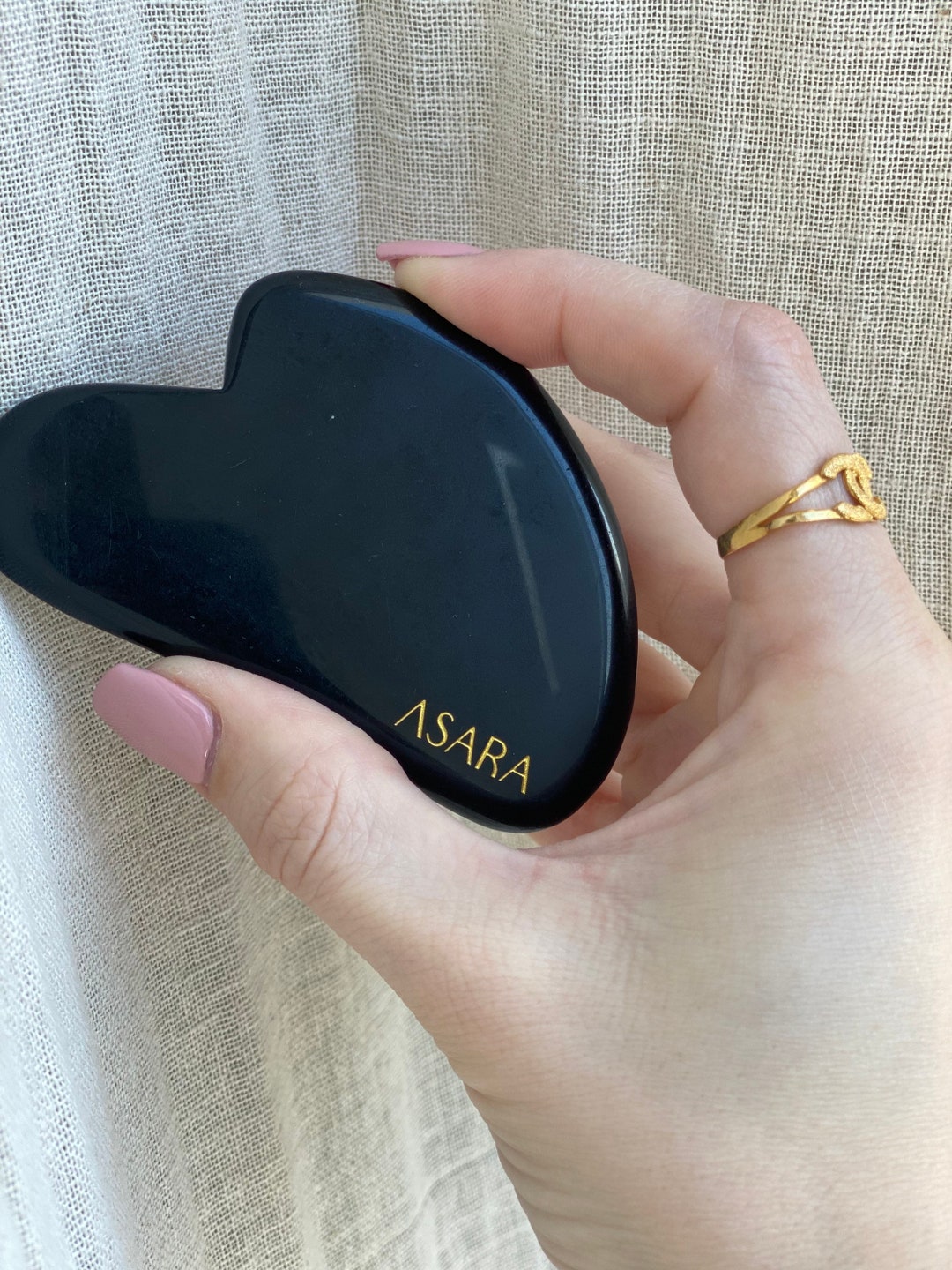 Gua Sha Pure Obsidian Volcanic Rock Face Yoga Massage Anti-aging ...