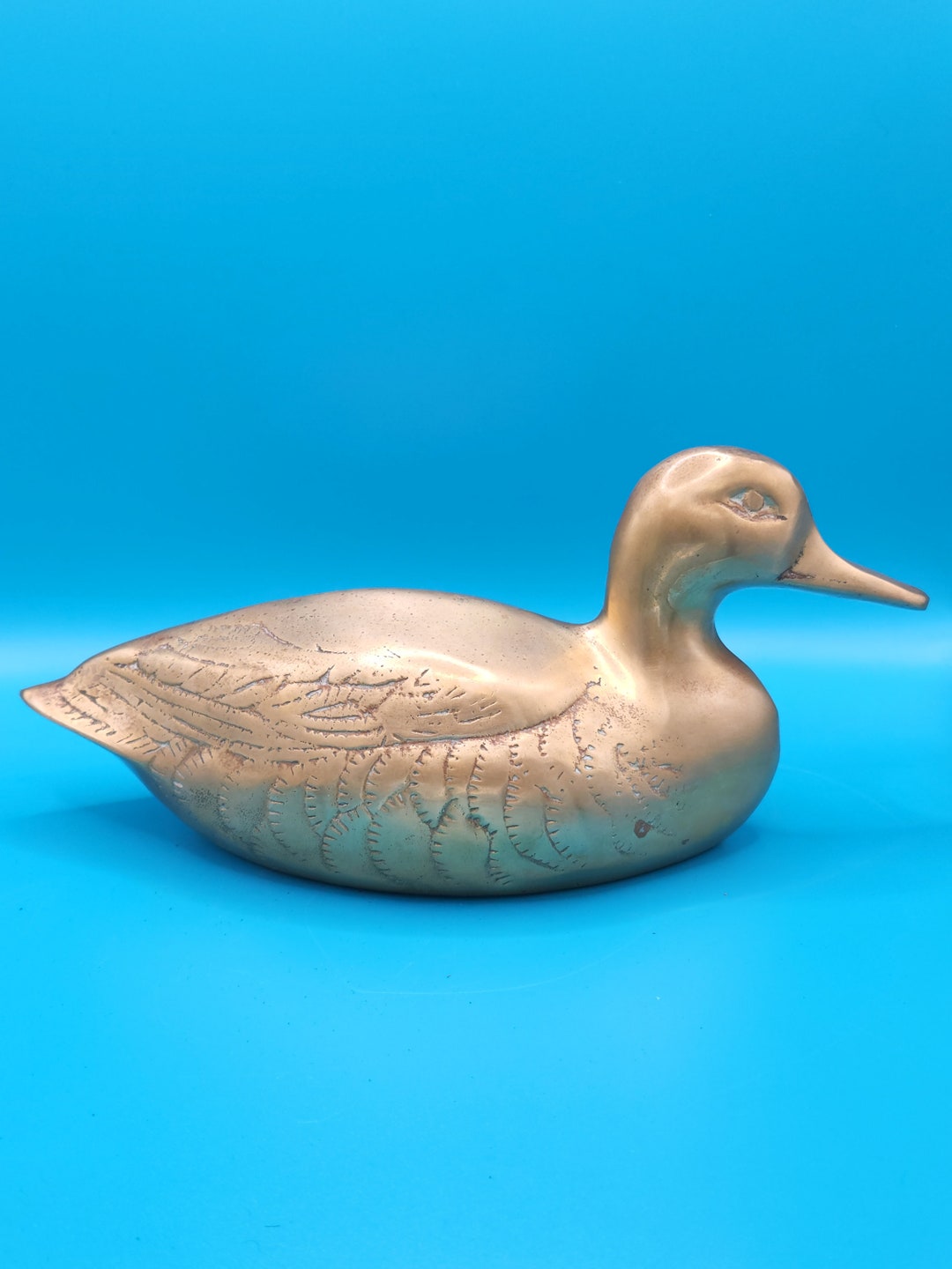 Solid Brass Vintage Duck - Etsy