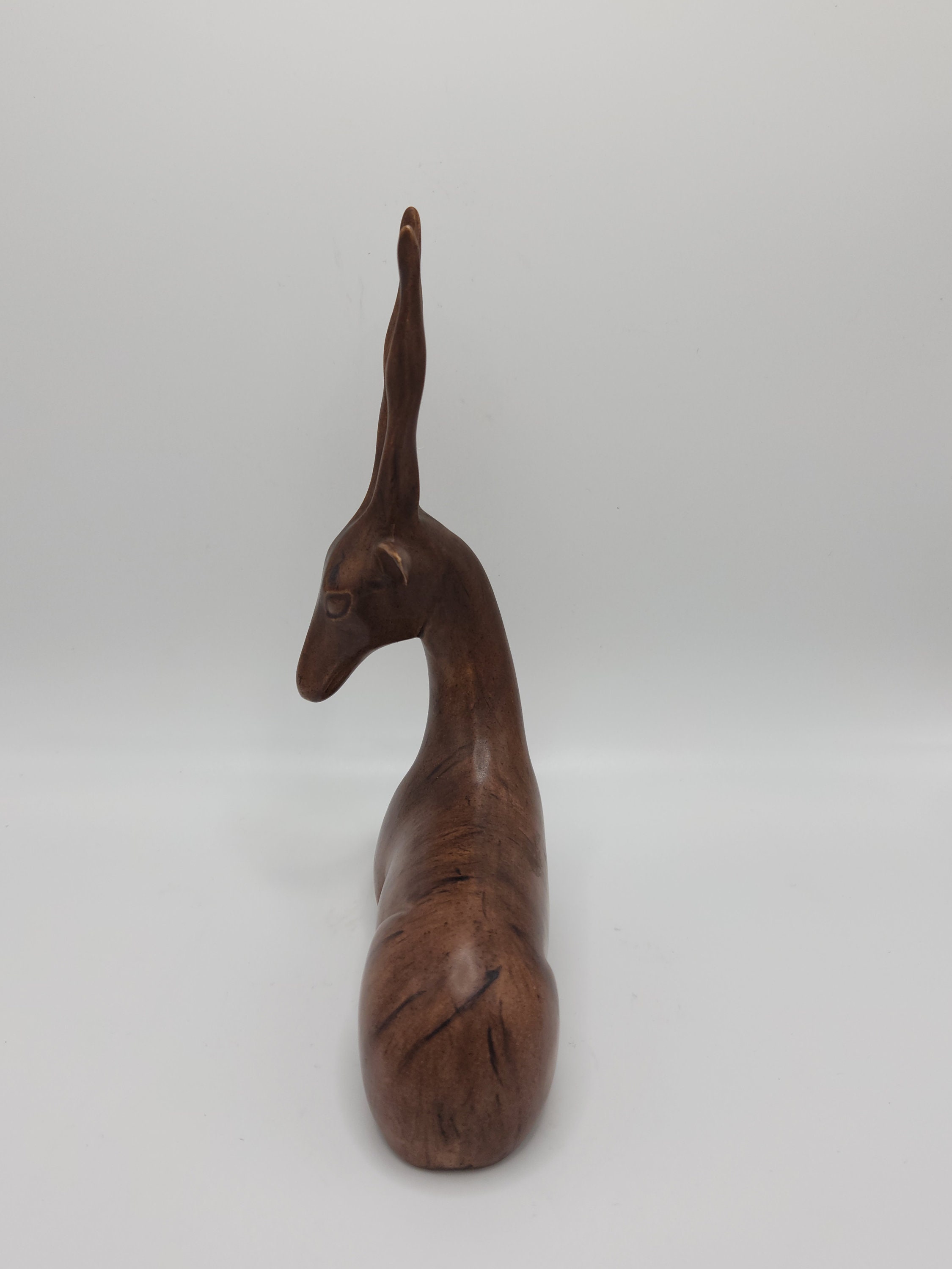 Vintage MCM Antelope Impala Figurine Signed Anne Dickey - Etsy
