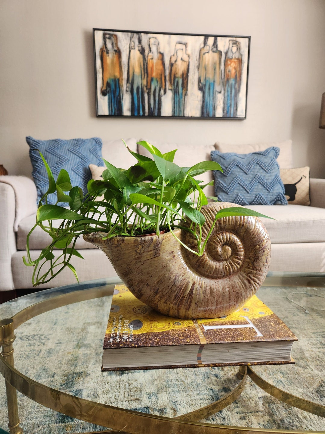 Ceramic Nautilus Beach Planter - Etsy
