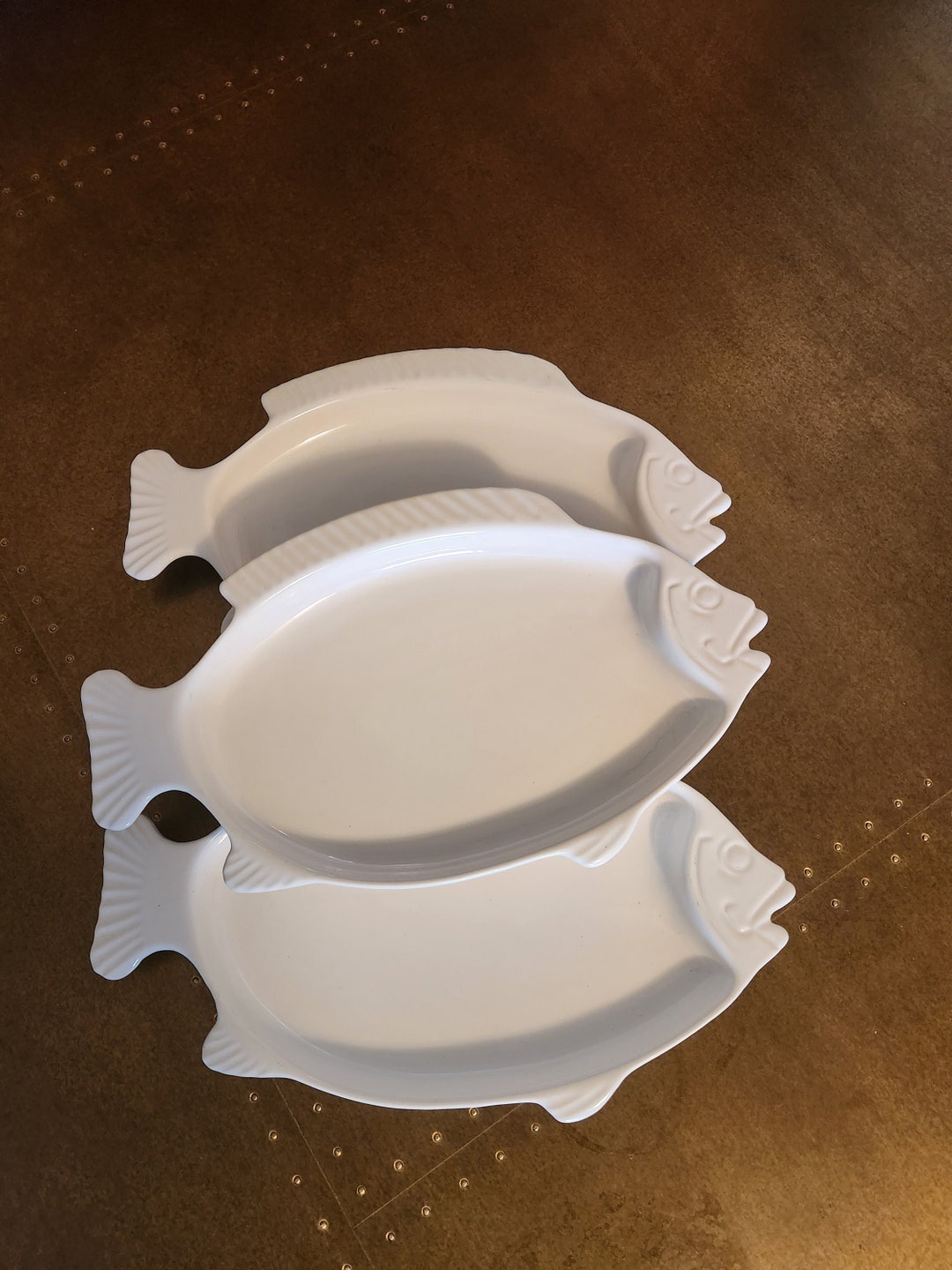 Vintage Pfaltzgraff Seafood Bake N Server White Fish Plate, Seafood ...