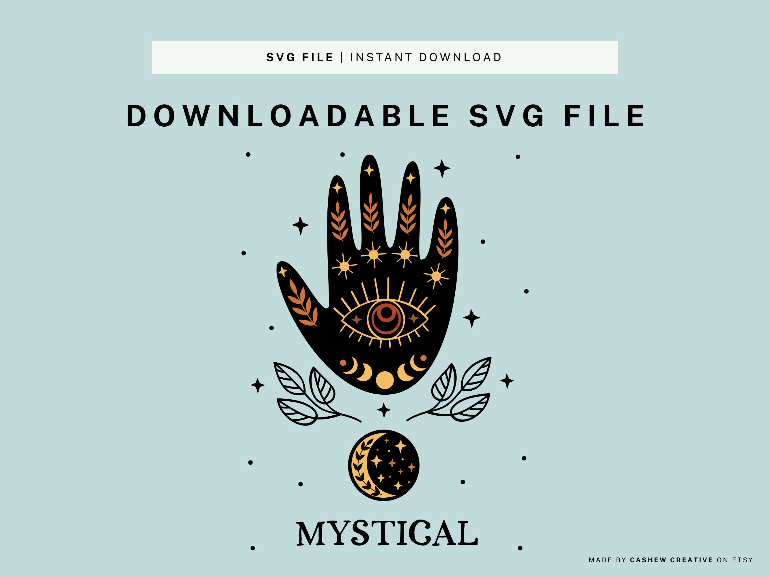 Magic Svg Mystical Svg Palm Svg Hand Svg Third Eye Svg - Etsy Hong Kong