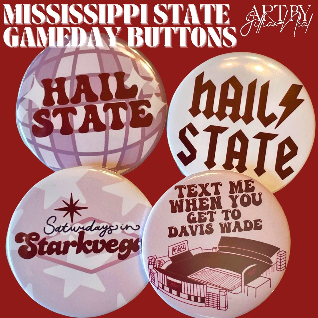 Mississippi State Game-day Buttons | Mississippi State University ...