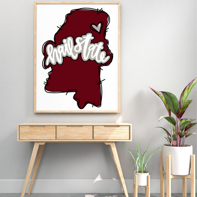 Mississippi State University Hail State PNG & JPEG | Digital Download ...