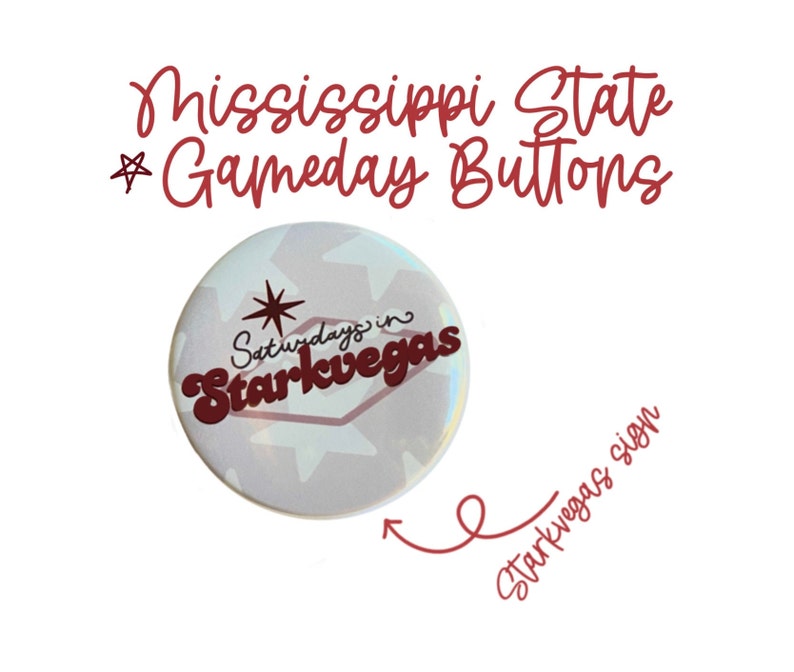 Mississippi State Game-day Buttons | Mississippi State University ...