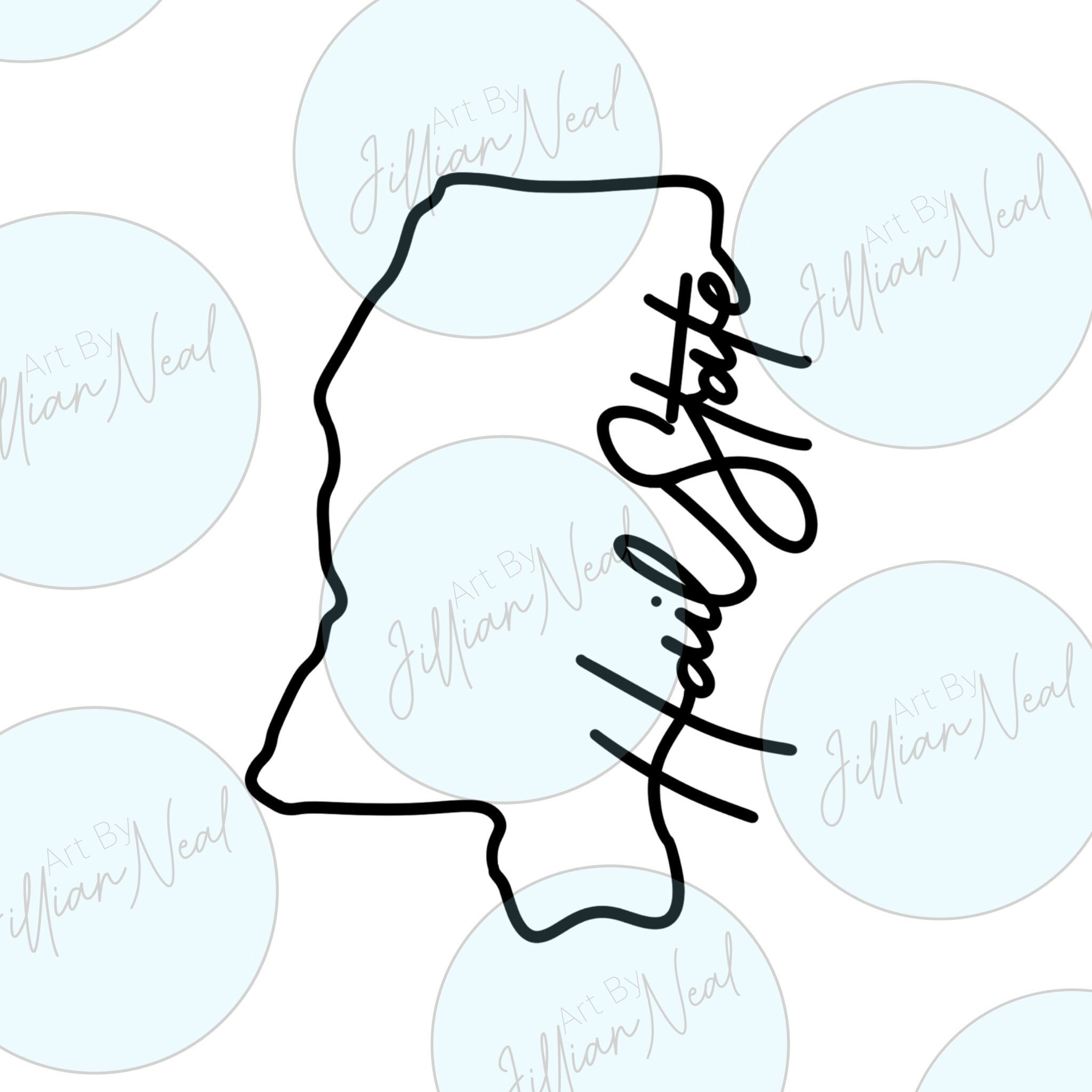 Hail State Outline SVG,PNG,JPEG Digital Download Mississippi State ...