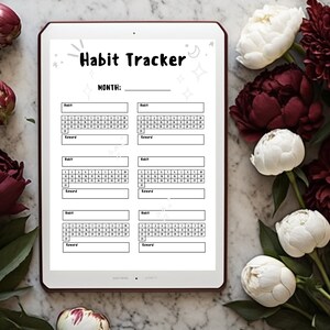 Habit Tracker Bundle - Cute Printable PDF - Daily to Do List - Weekly ...