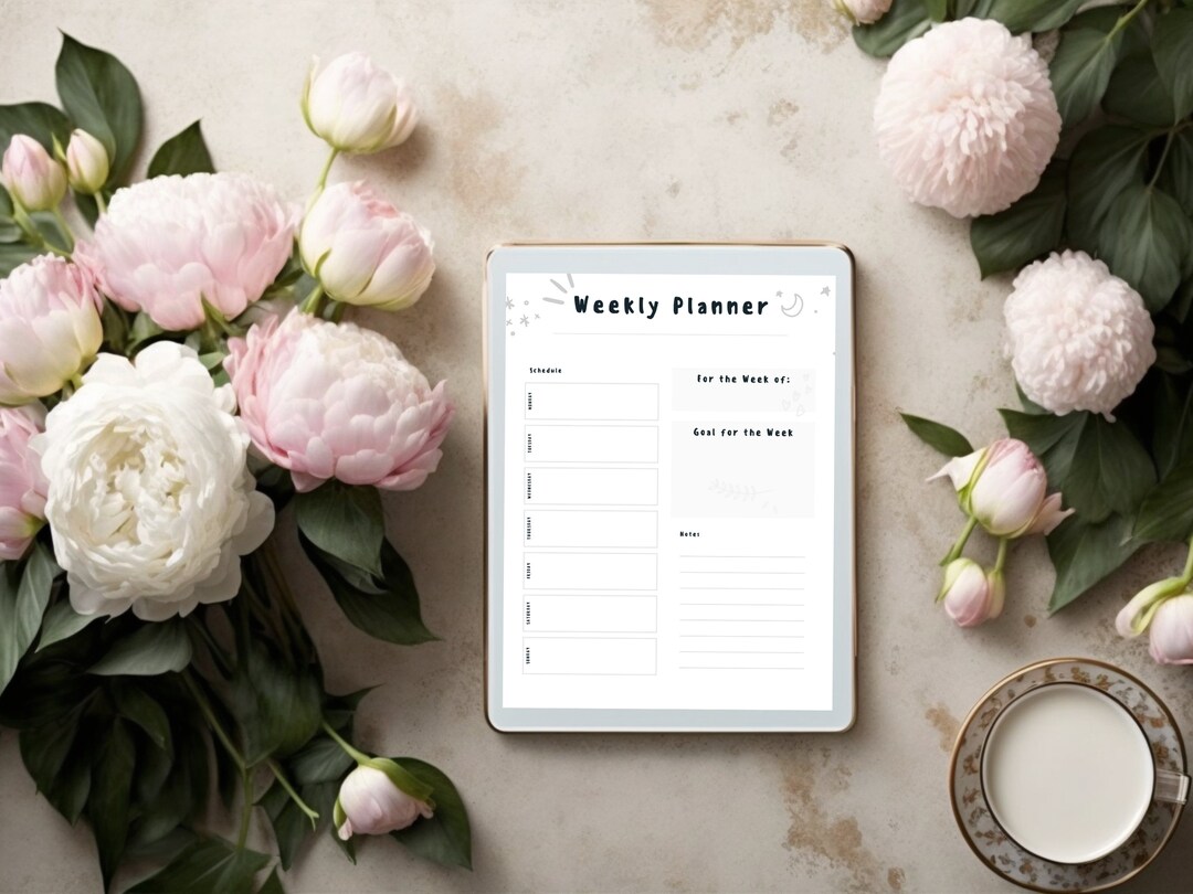 Mini Planner Bundle - Cute Printable PDF Daily Planner Insert - Weekly ...