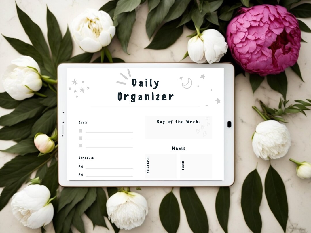 Mini To-do List Bundle - Cute Printable PDF Insert - Daily To-do List, Meal Calendar & Organizer ...
