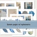 Vintage Blue Junk Journal Kit, Printable Ephemera, Digital Scrapbooking ...