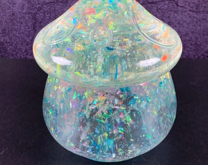 Mushroom Altar Offering Dish Jar | Mushroom Trinket Jar | Mushroom ...