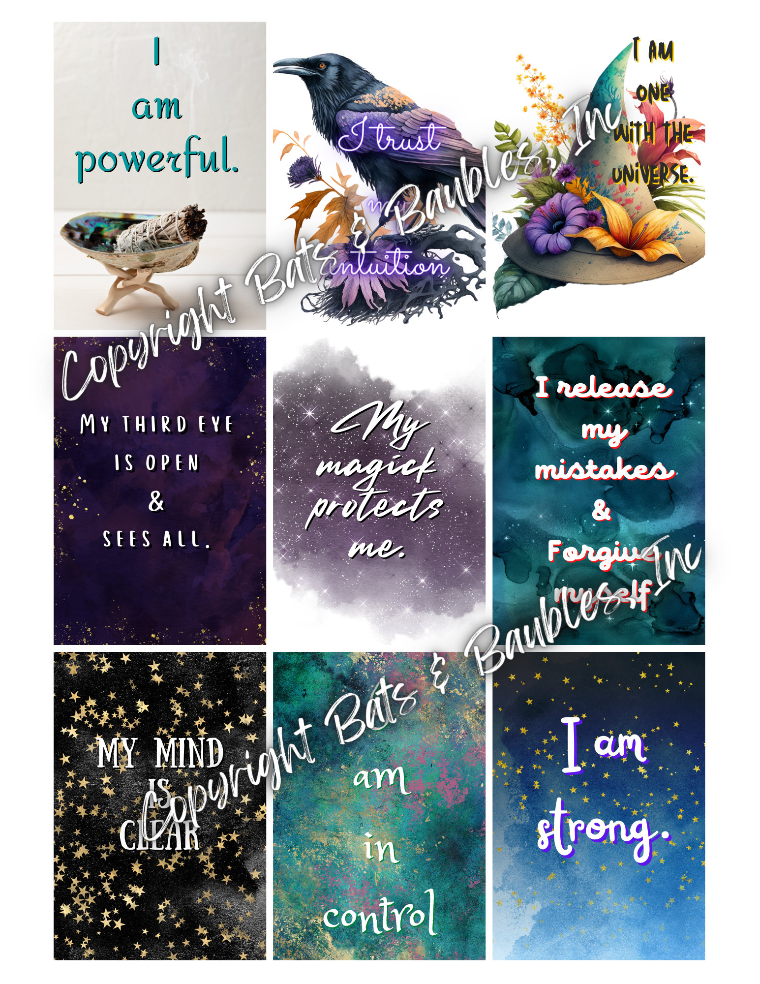 Altar Affirmation Cards for Instant Download | Celebrate Yourself With ...