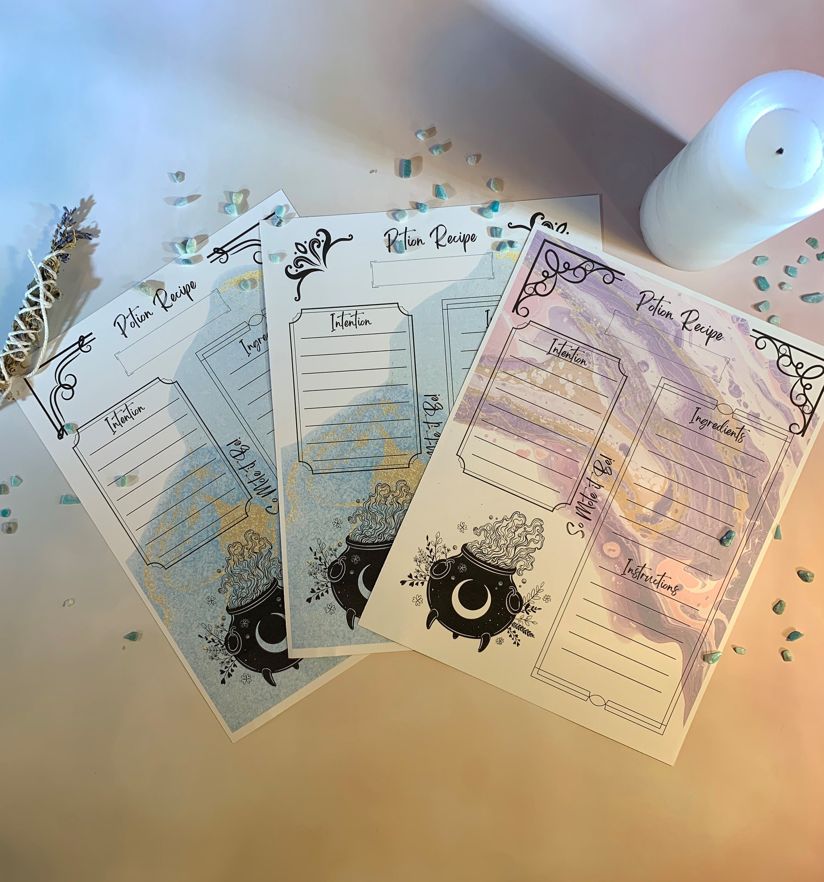 5 Potion Recipe Digital Download Pages for Your Book of Shadows ...