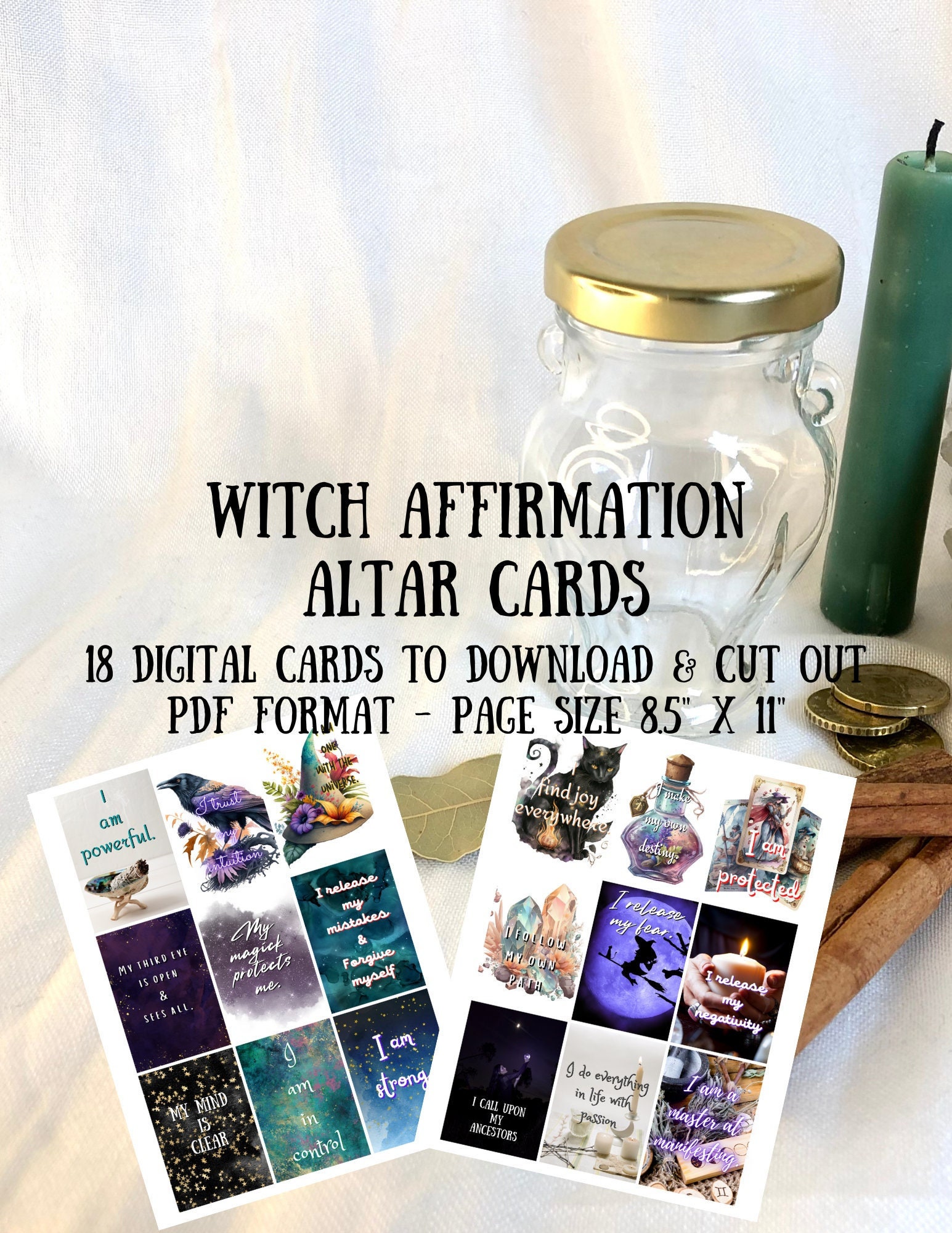 Altar Affirmation Cards for Instant Download | Celebrate Yourself With ...