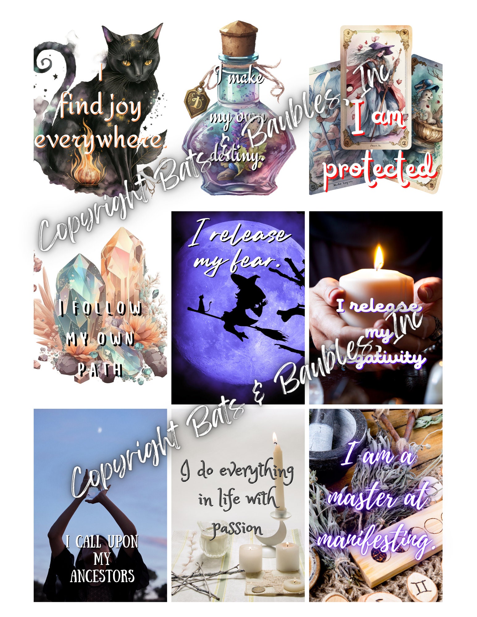 Altar Affirmation Cards for Instant Download | Celebrate Yourself With ...