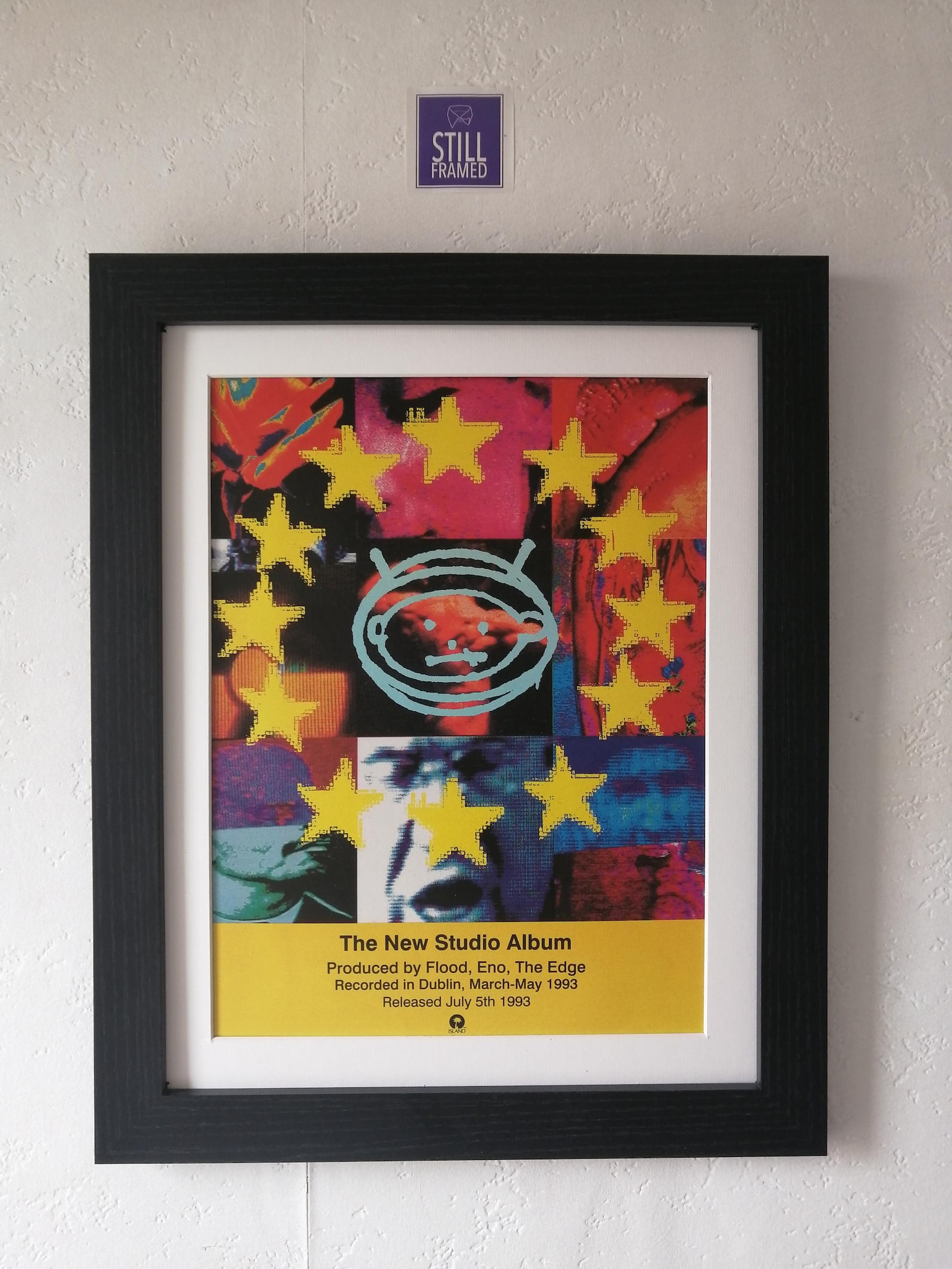 U2 - Zooropa - 1993 - Original Framed Promo Poster - Etsy