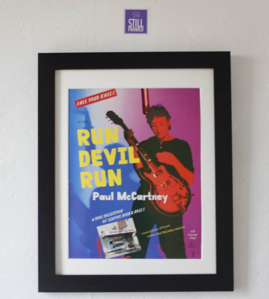 Paul Mccartney Run Devil Run 1999 Original Framed Promo - Etsy