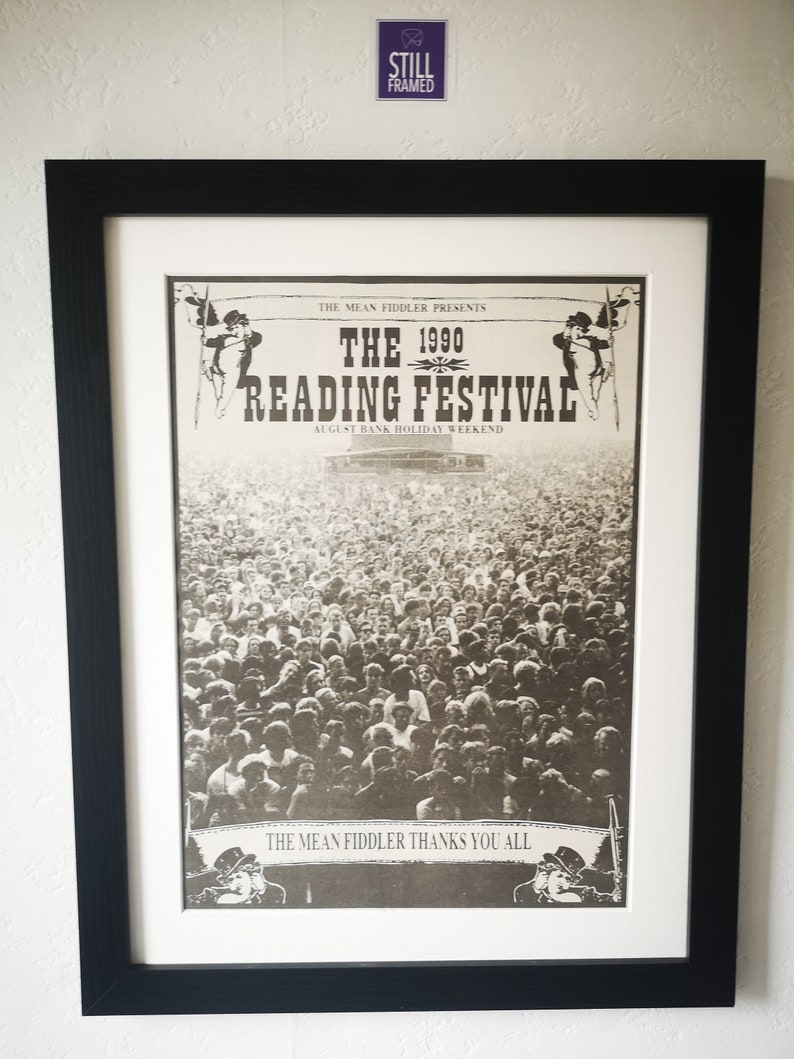 The Reading Festival - 1990 - Original Framed Promo Poster - Etsy