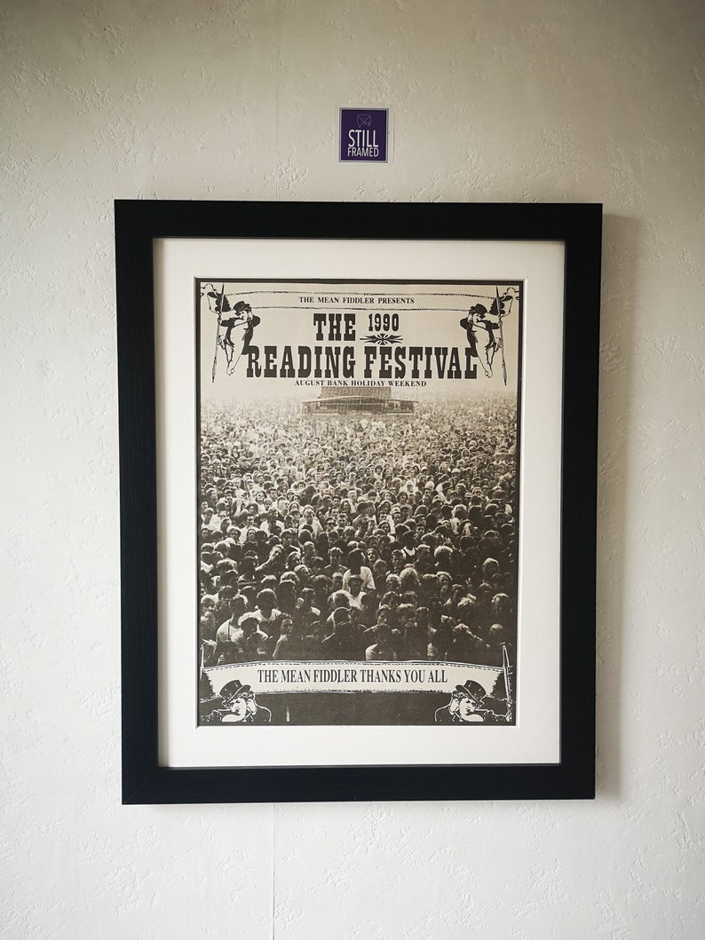 The Reading Festival - 1990 - Original Framed Promo Poster - Etsy