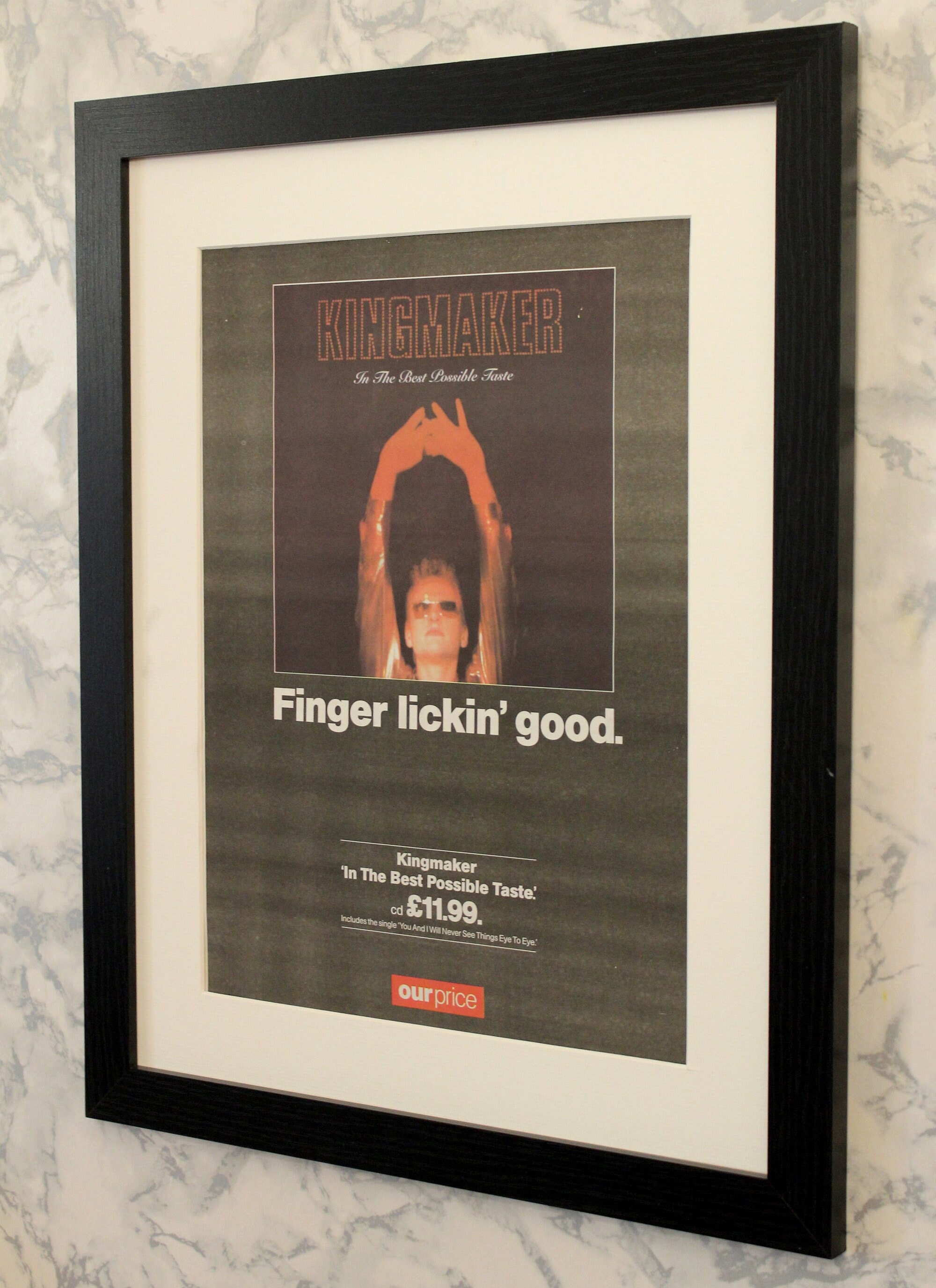 Kingmaker - in the Best Possible Taste - 1995 - Framed Original Promo ...