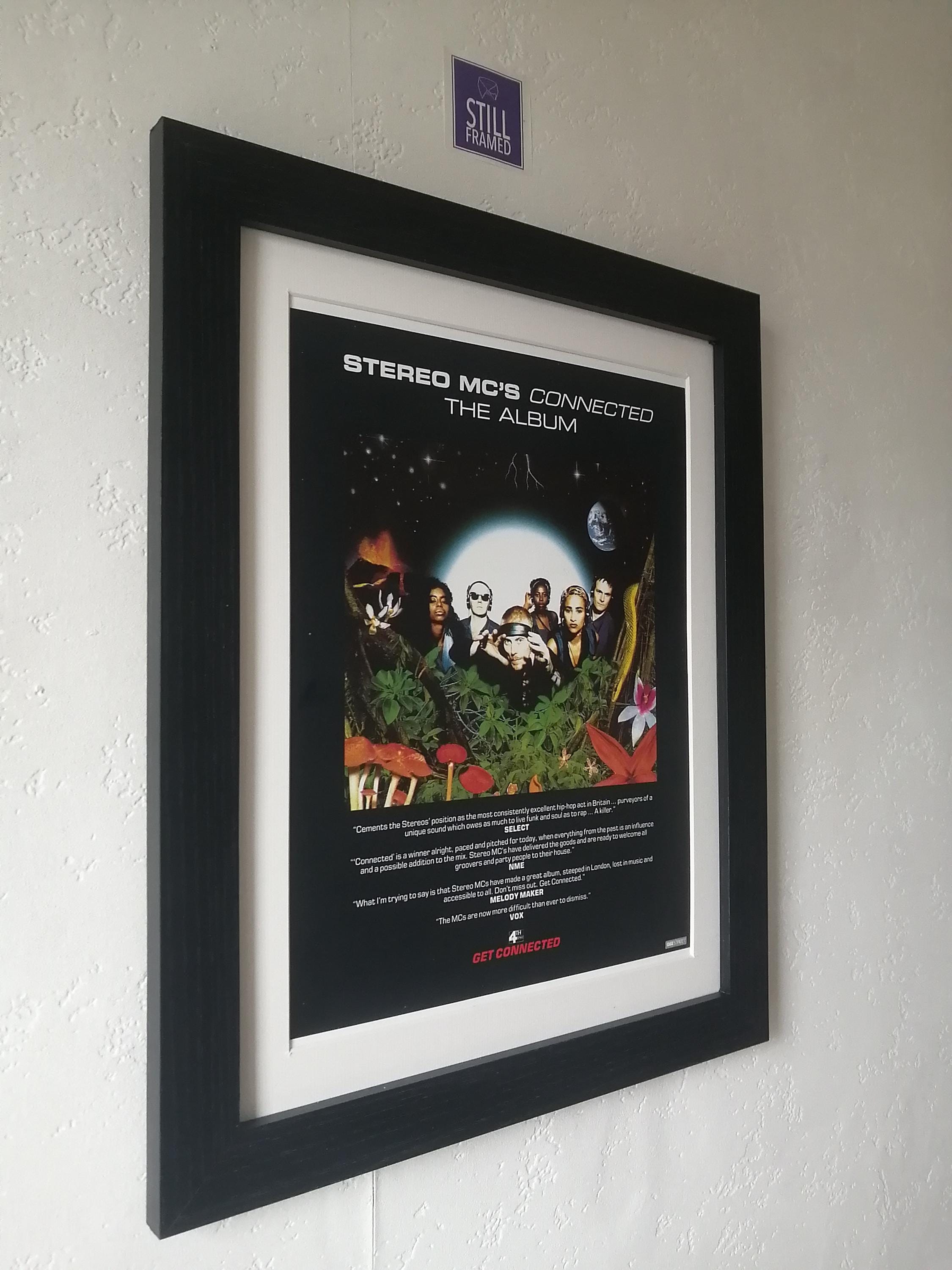 Stereo Mcs - Connected - 1992 - Original Framed Promo Poster - Etsy
