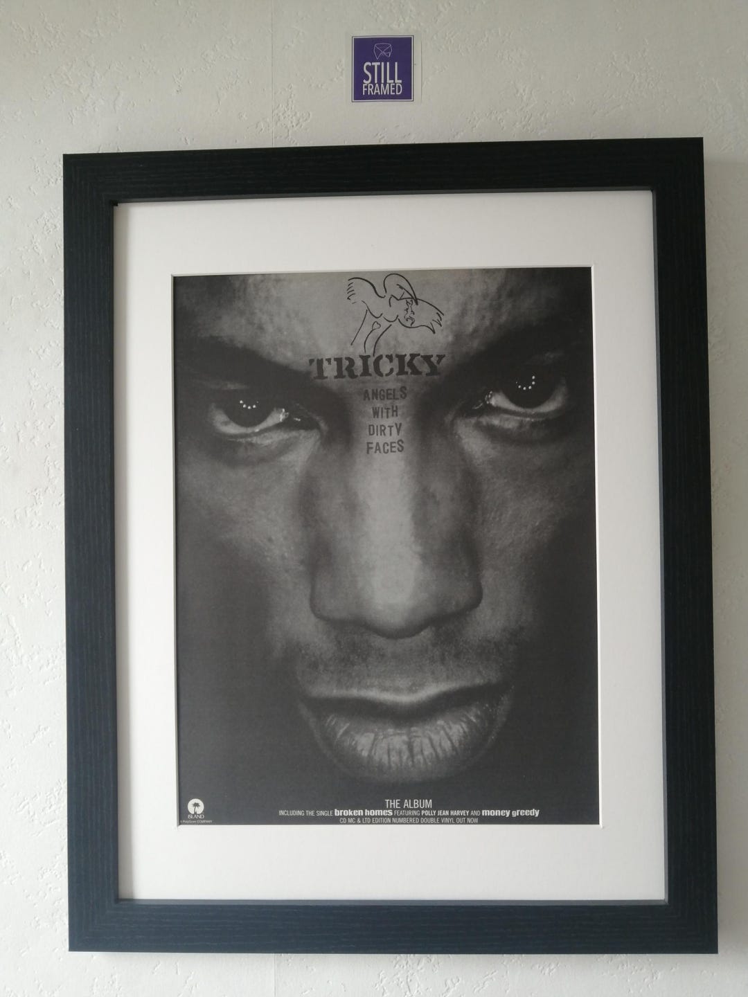 Tricky - Angels With Dirty Faces - 1998 - Original Framed Promo Poster - Etsy