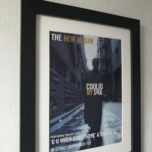 Coolio - My Soul - 1997 - Original Framed Promo Poster - Etsy